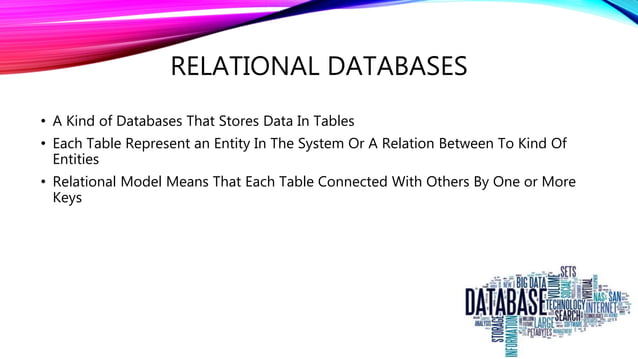 Relational databases | PPT
