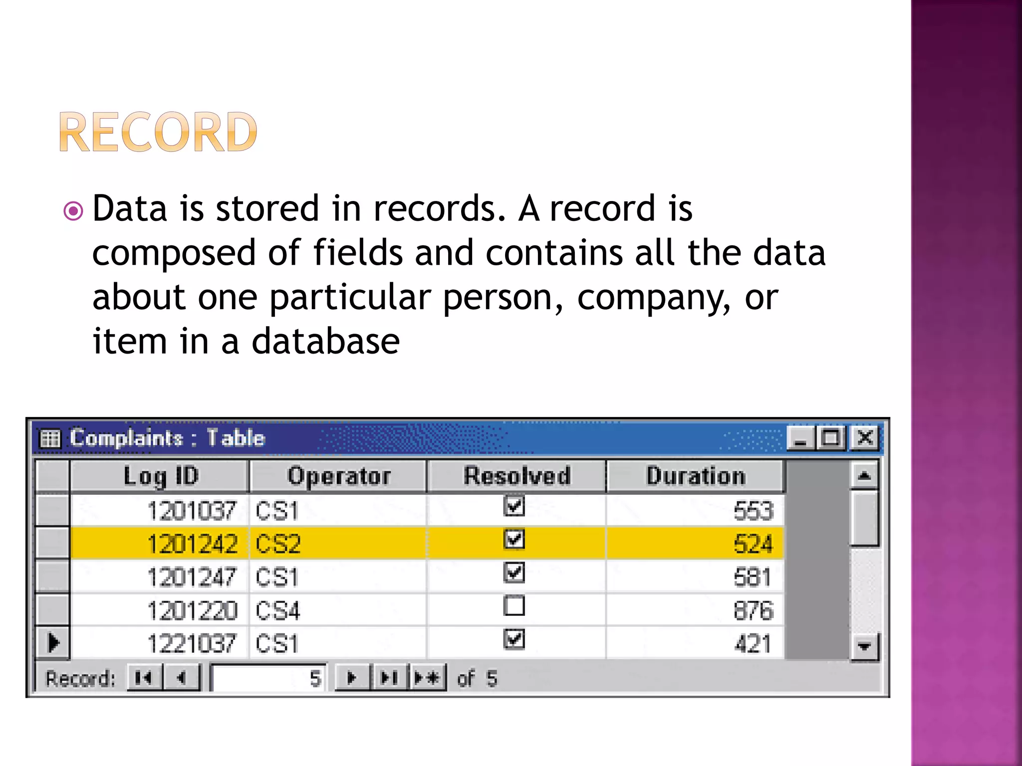 Relational Database Terms Pptx Databases Computer Software And Applications