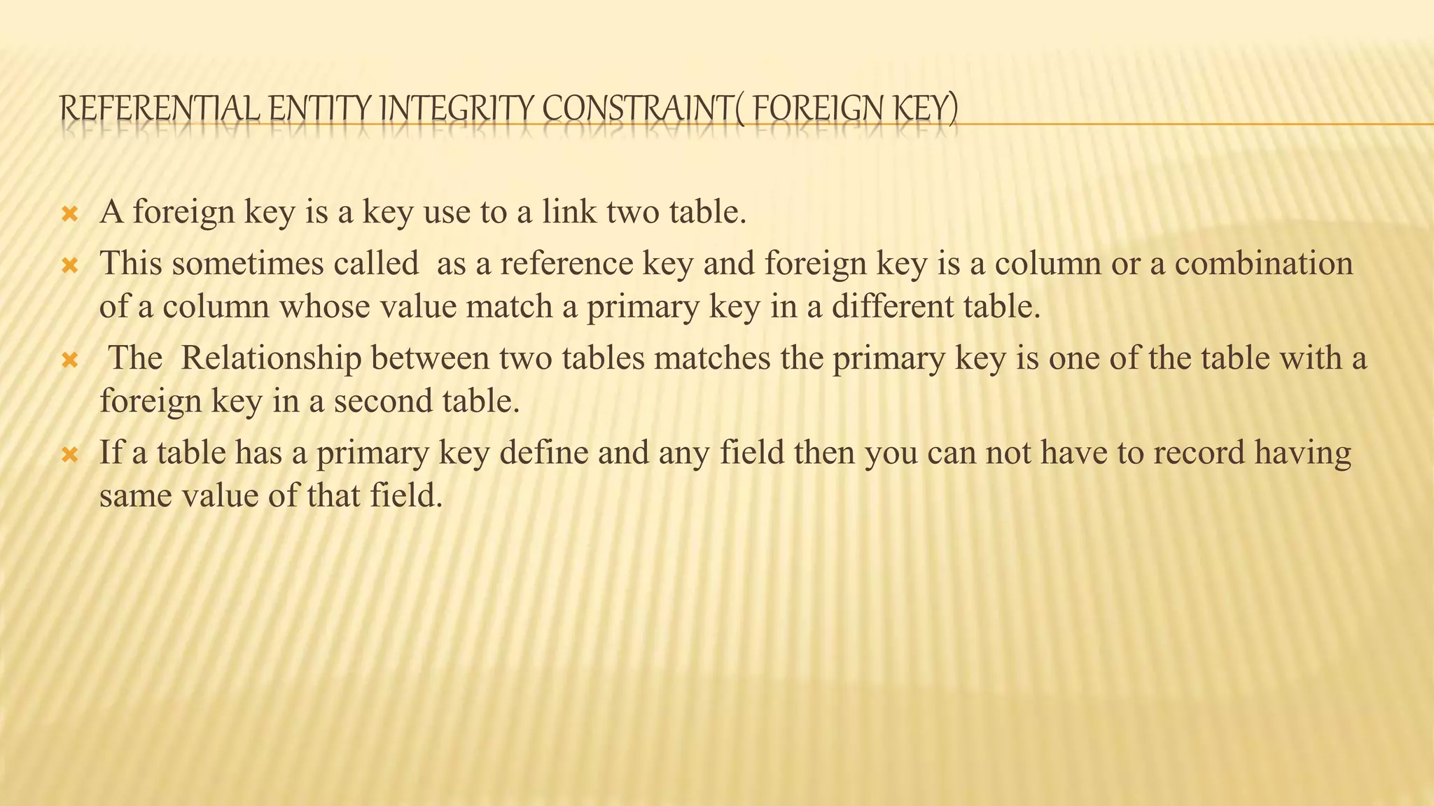 Relational data model | PPTX
