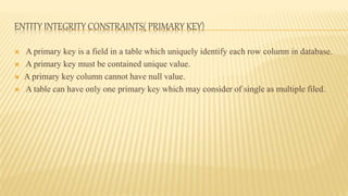 Relational data model | PPTX
