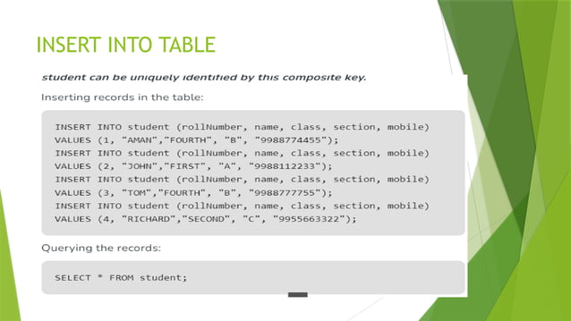 Relational Data Model In Rdbms Keys Pptx