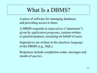 Relational dbms | PPT