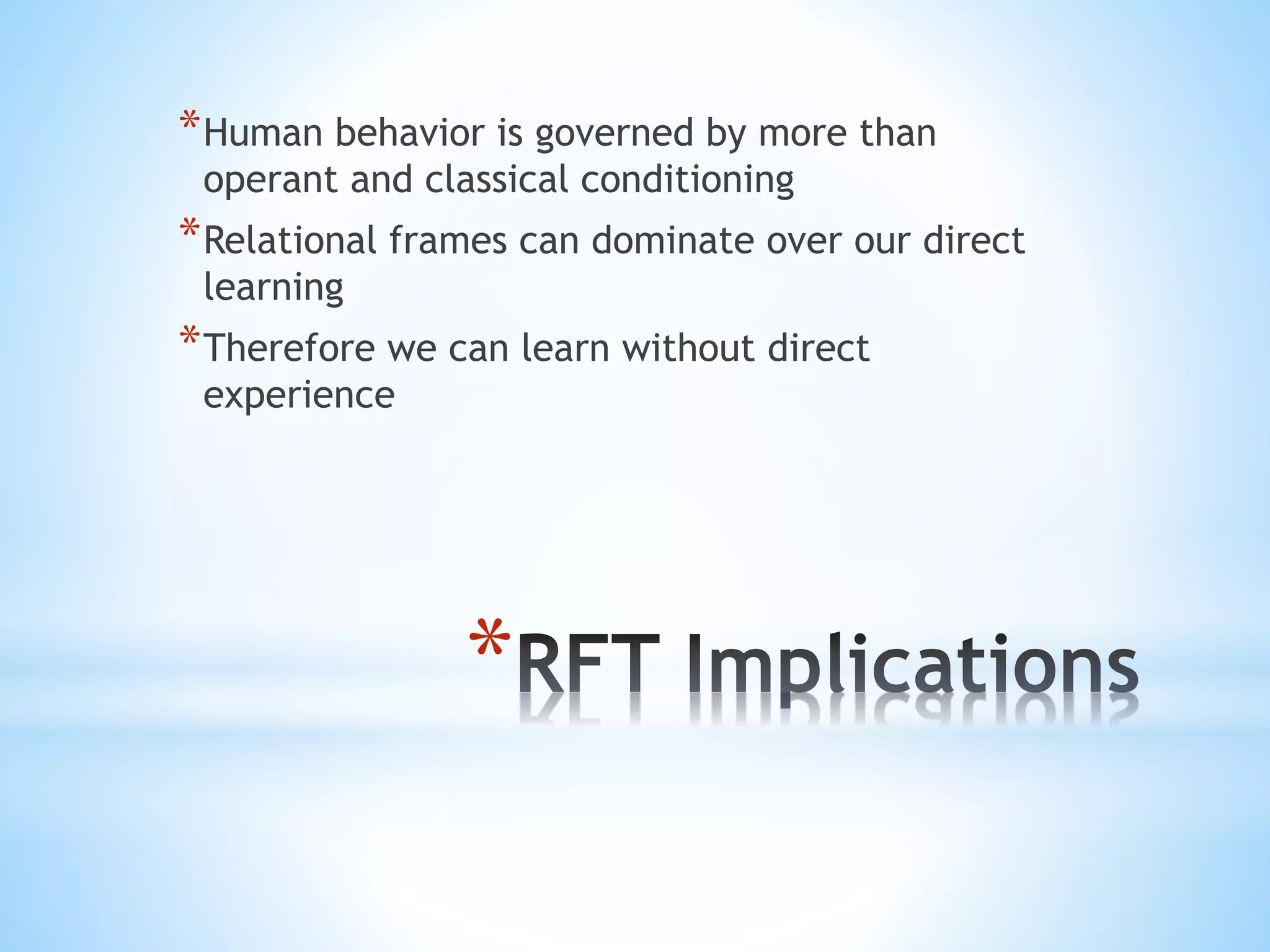 Relational Frame Theory (RFT) | PPTX