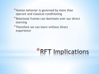 Relational Frame Theory (RFT) | PPTX