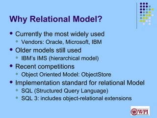 Relational model for Databases | PPT