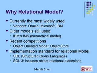 Relational model | PPT