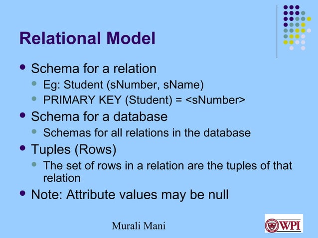 Relational model | PPT