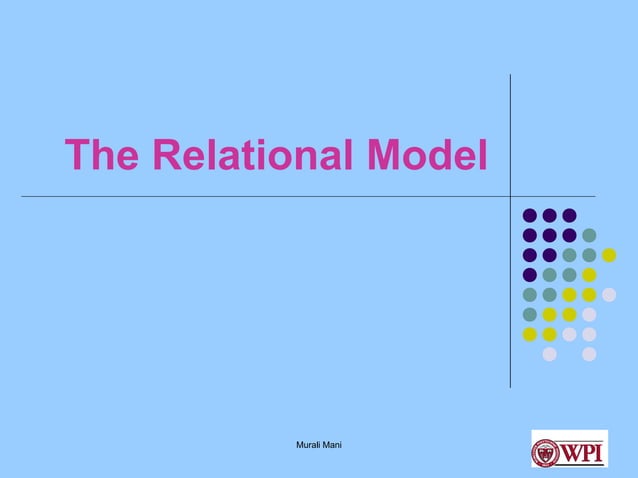 Relational model | PPT
