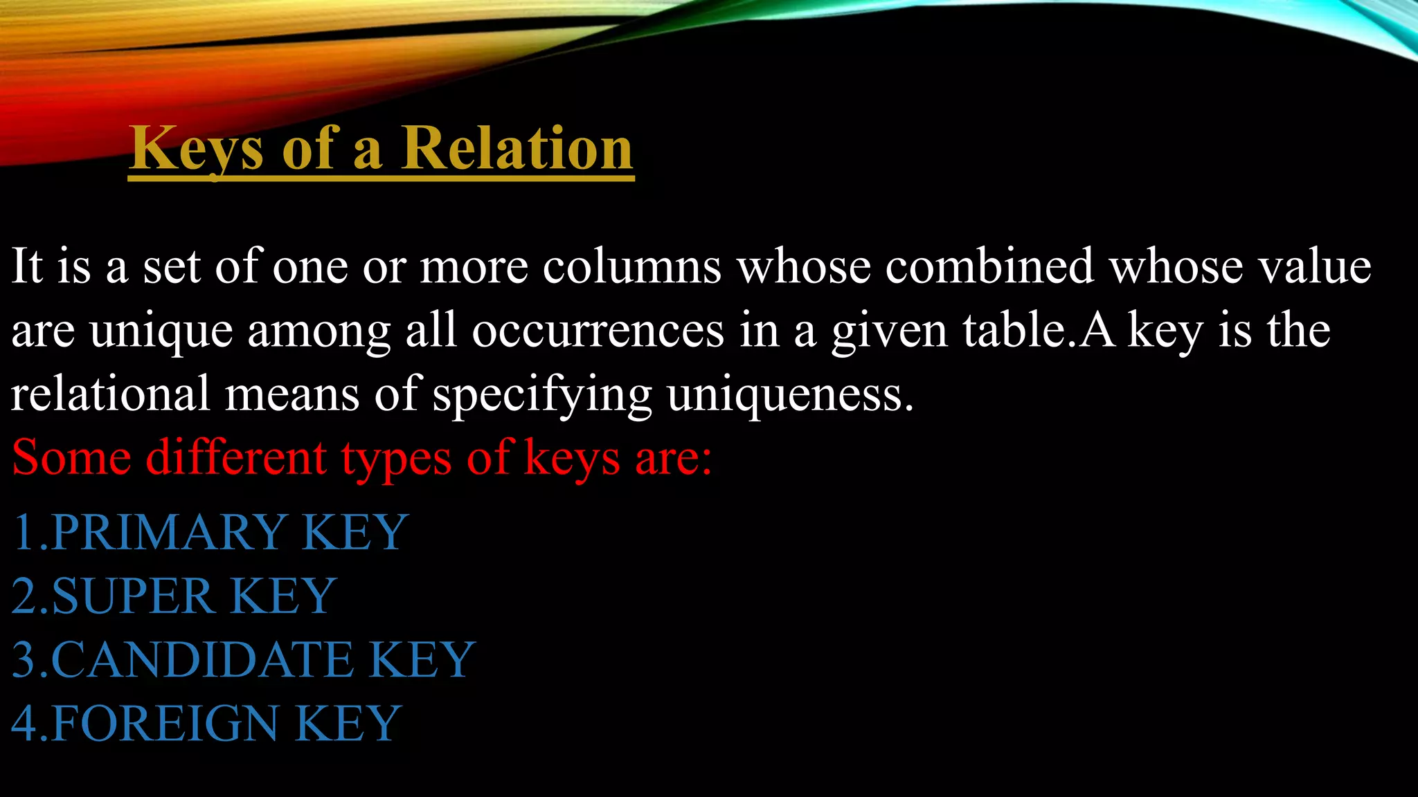 Relational model and its utility%28 rajkumar%29.pptx
