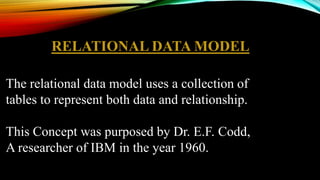 Relational model and its utility%28 rajkumar%29.pptx