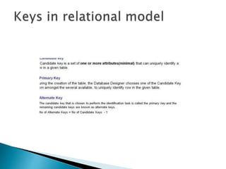 The Relational Data Model CONCEPTS INTRODUCTION | PPT