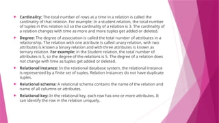 Relational Model in DBMS detail explanation | PPTX | Databases ...