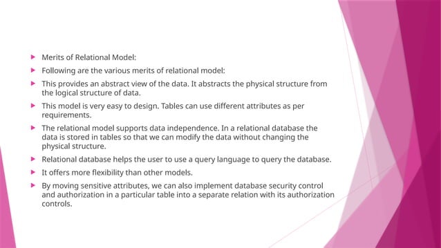 Relational Model In Dbms Detail Explanation Pptx Databases Computer Software And Applications