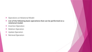 Relational Model in DBMS detail explanation | PPTX | Databases | Computer Software and Applications
