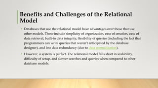 RELATIONAL MODEL OF DATABASES AND OTHER CONCEPTS OF DATABASES | PPTX