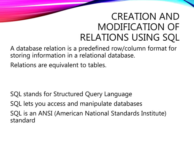 Relational models | PPT