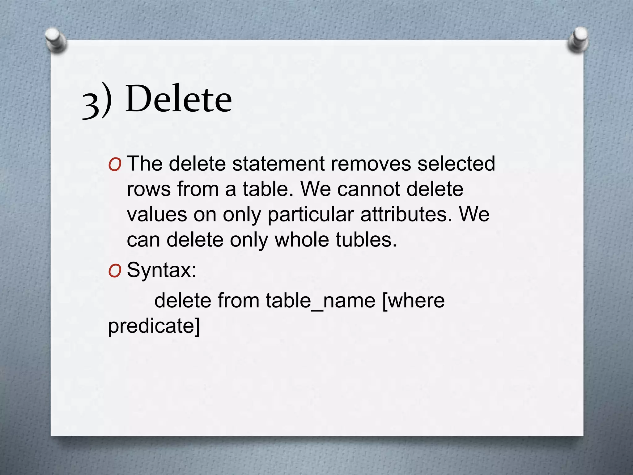 Relational model (unit II) | PPT | Free Download