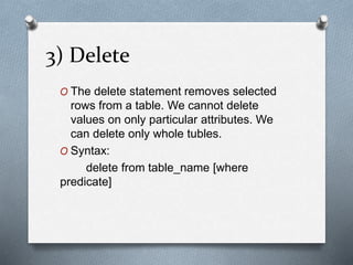 Relational model (unit II) | PPTX