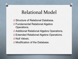 Relational model (unit II) | PPT
