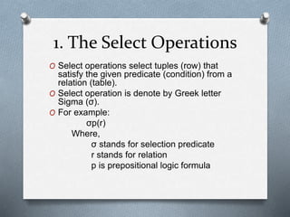 Relational model (unit II) | PPTX
