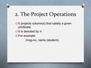 Relational model (unit II) | PPT