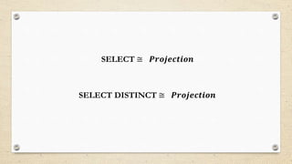 Relational operation final | PPTX