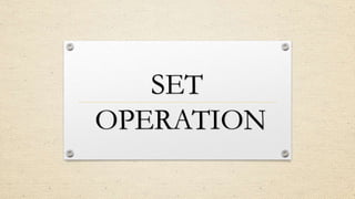 Relational operation final | PPTX