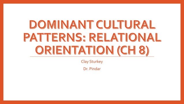 Relational orientation | PPTX