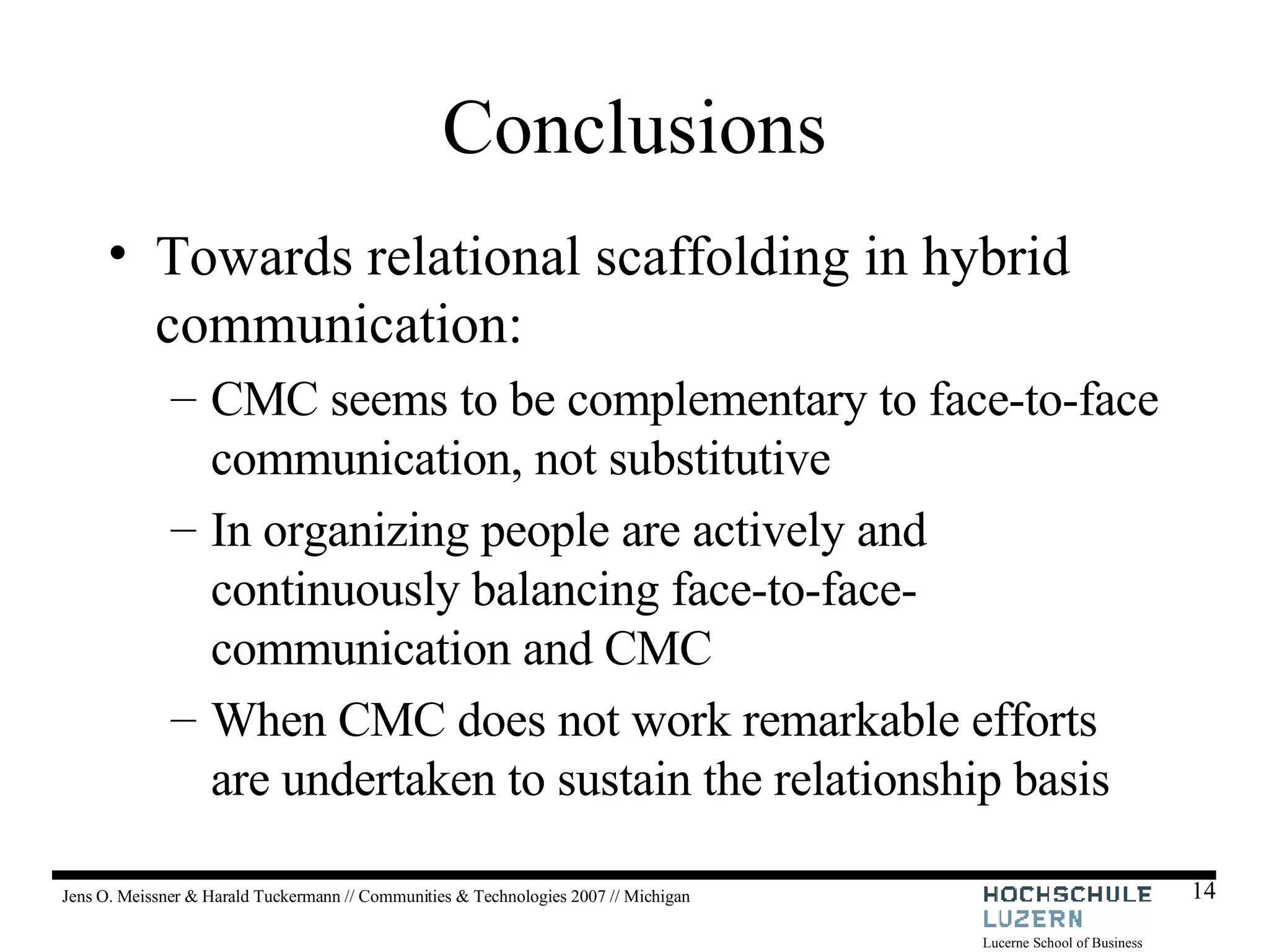 Relational_Scaffolding_Model_of_Hybrid_Communication | PPT