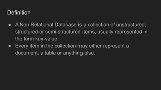 Relational vs Non Relational Databases | PDF