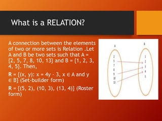 Relation and function | PPTX