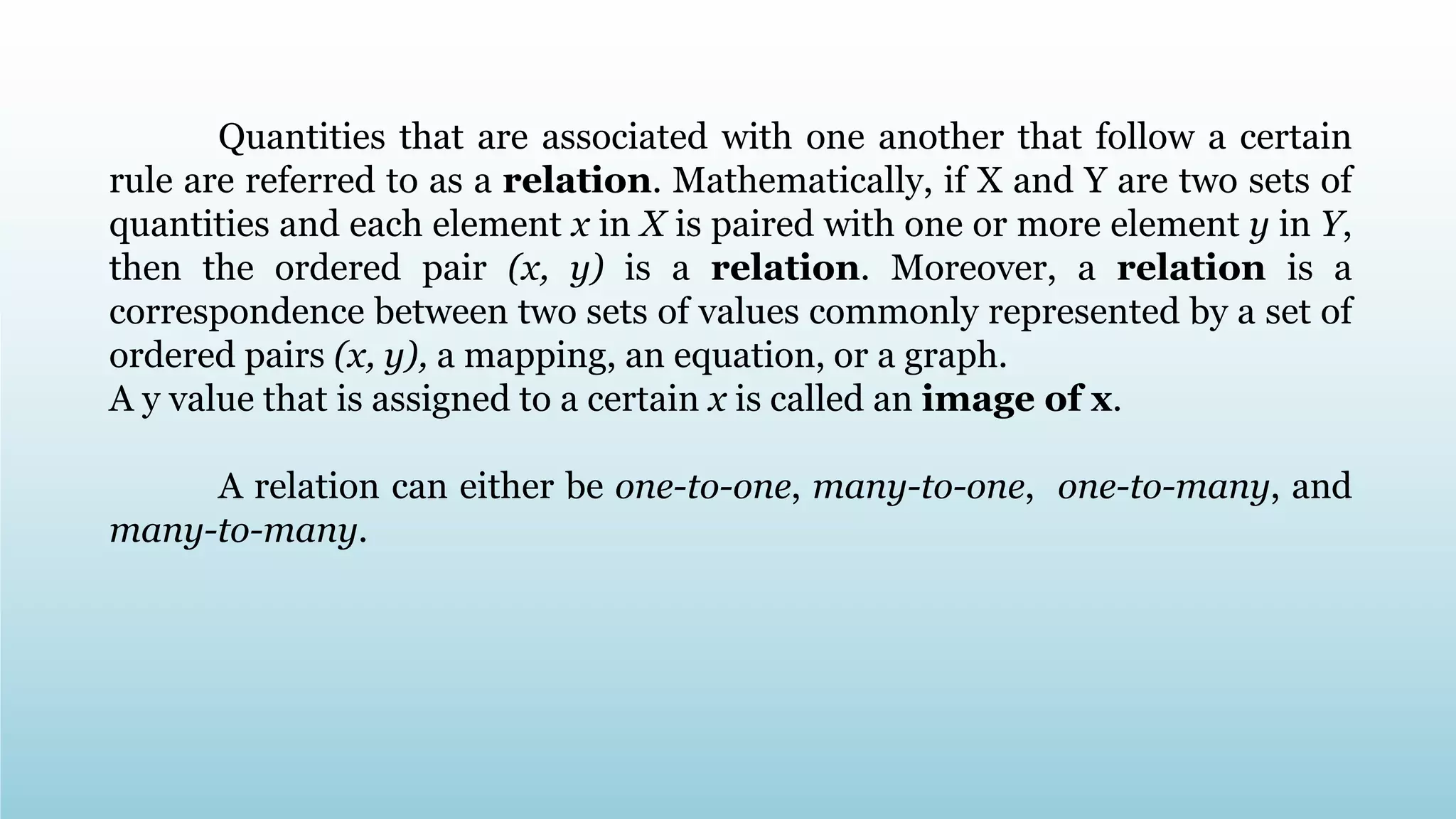 Relation and functions | PPTX