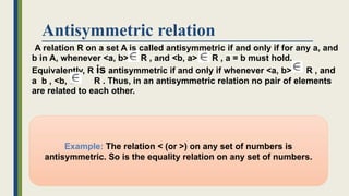 relation and operations power point presentation | PPTX