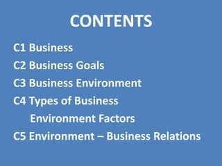 Relation between business & enviornment | PPTX