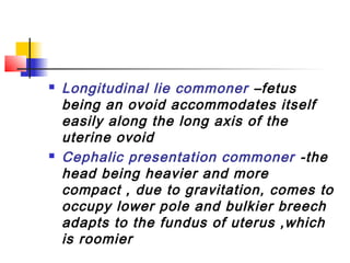 Relation between fetus & pelvis | PPT