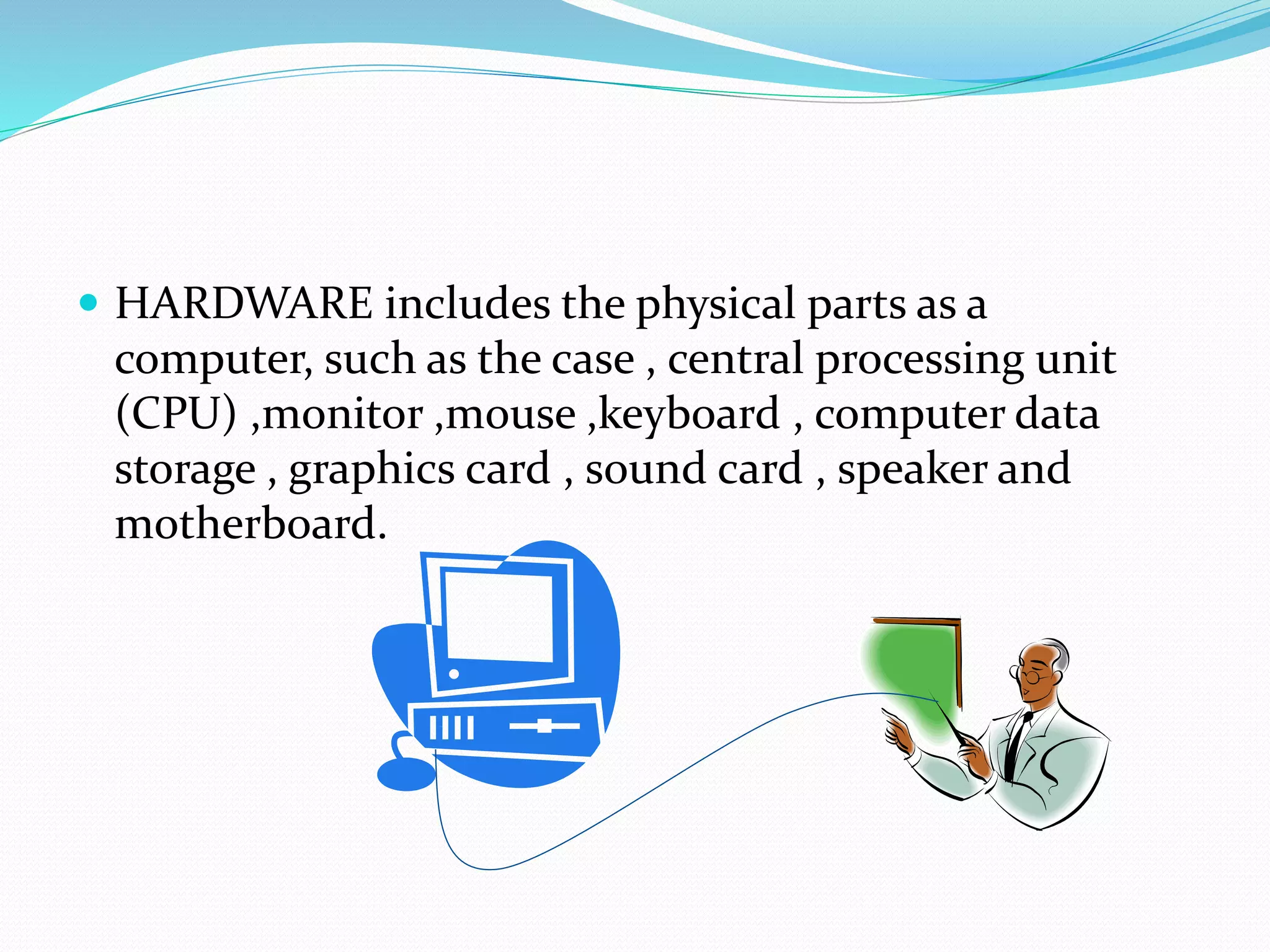 RELATION BETWEEN HARDWARE AND SOFTWARE by agamya upadhyay.pptx | Computing | Technology & Computing