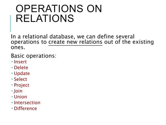 Relational Database & Database Management System | PPT