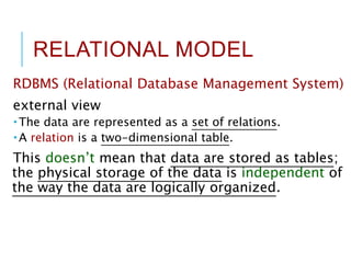 Relational Database & Database Management System | PPT | Free Download