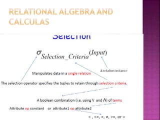 Relationl algebra and calculus | PPT