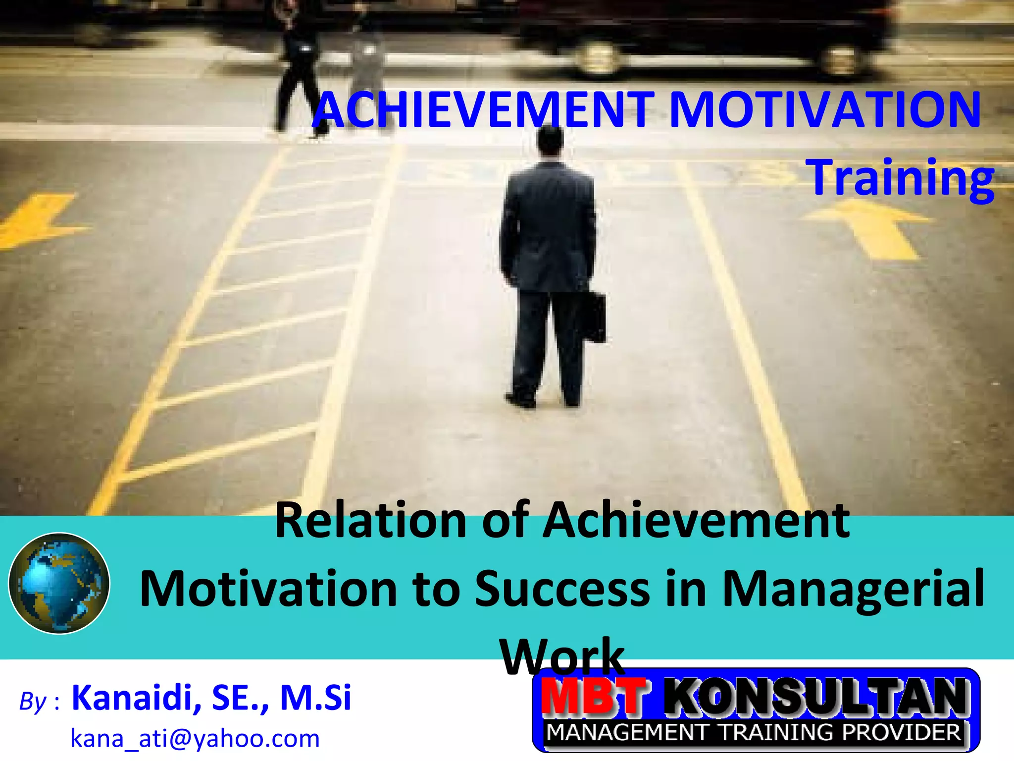 Achievement Motivation Training | PPT