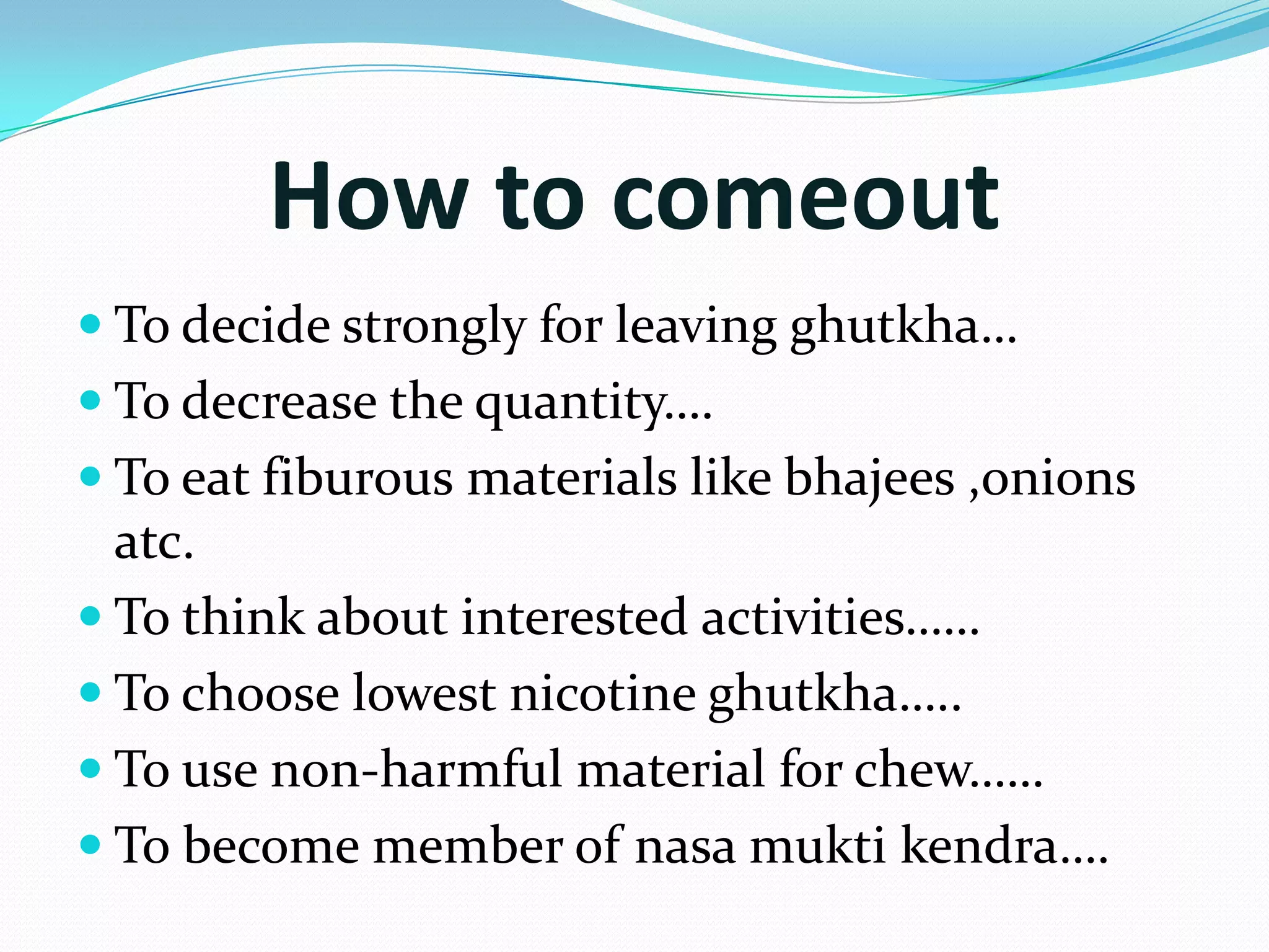 Relation of ghutakha & human being | PPTX