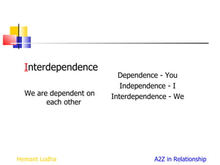 A2Z in Relationship | PPT