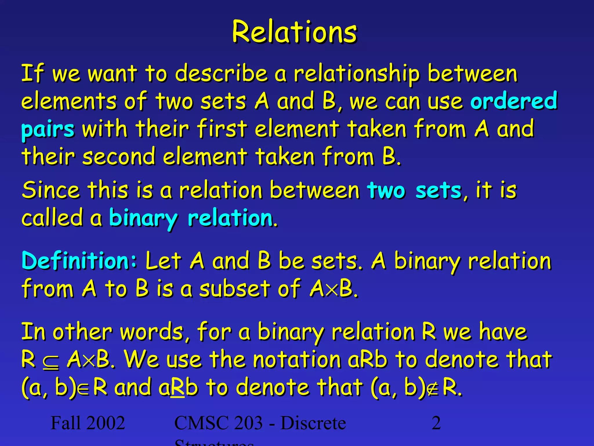 Relations | PPT