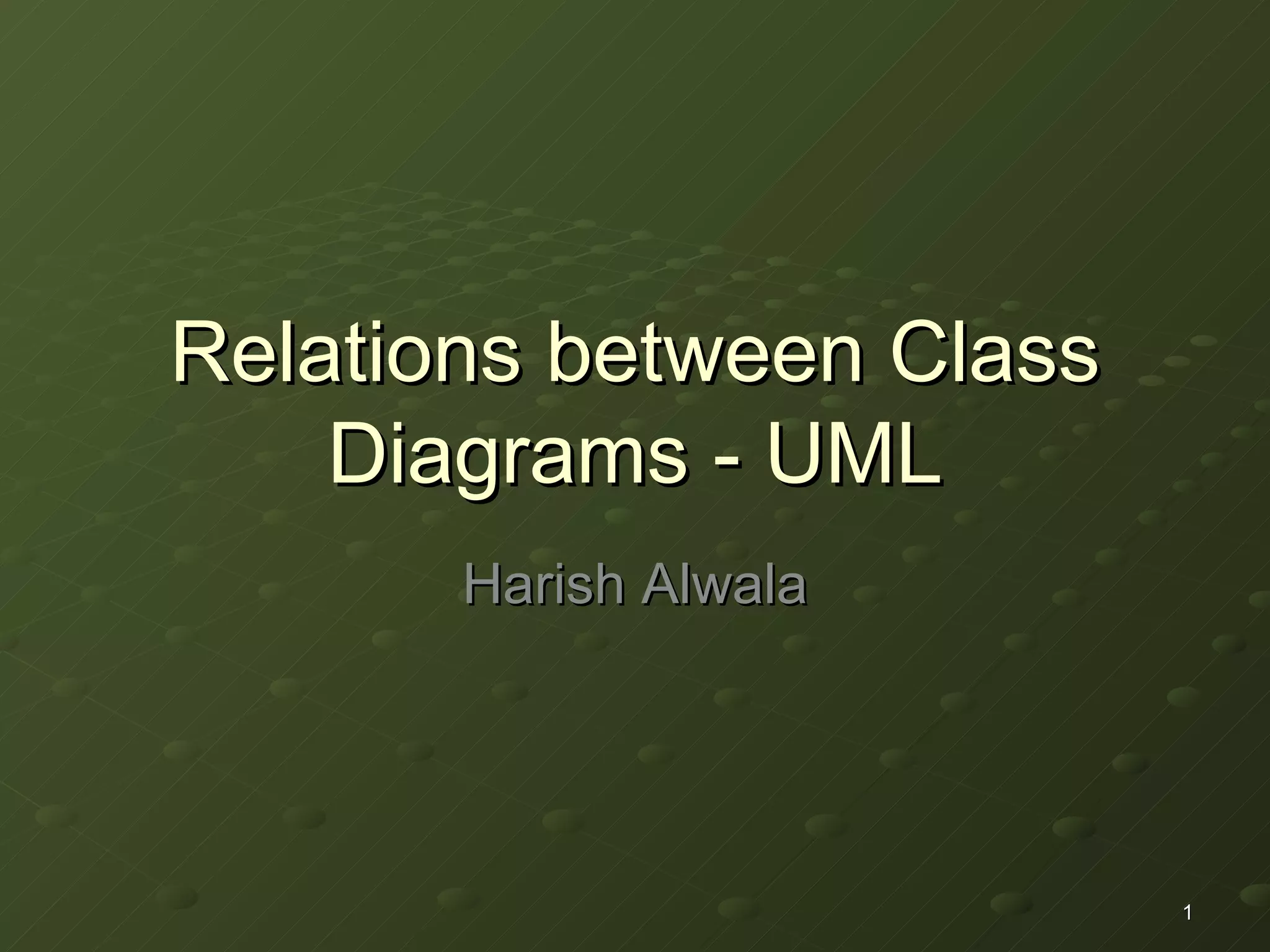 Relations Class Diagram | PPT