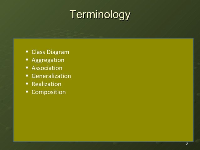 Relations Class Diagram | PPT