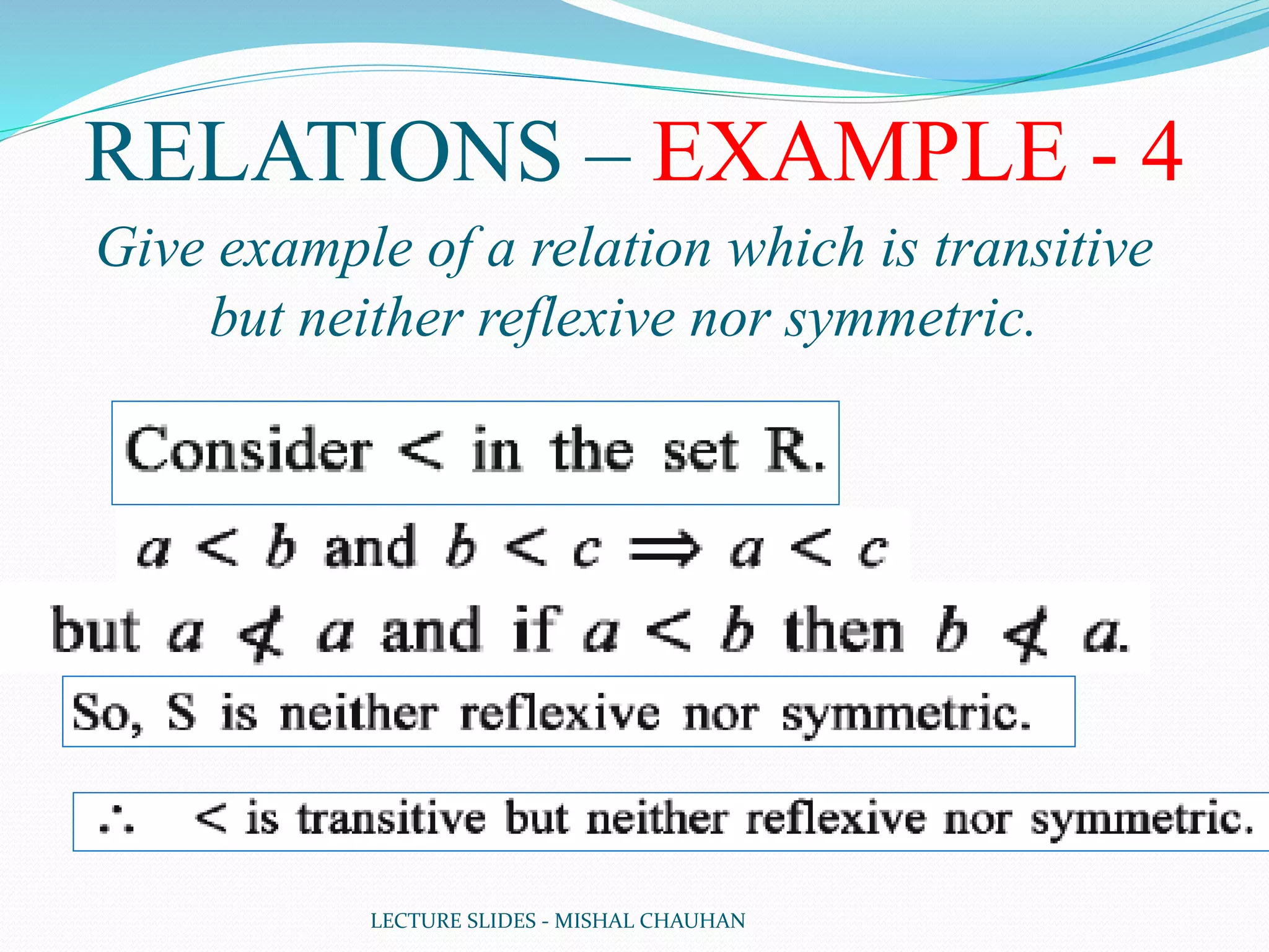 RELATIONS CLASS XII | PDF