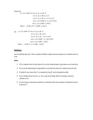 Basic concepts of relations and functions. Onto functions and one to ...