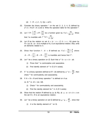 Relations and functions | PDF
