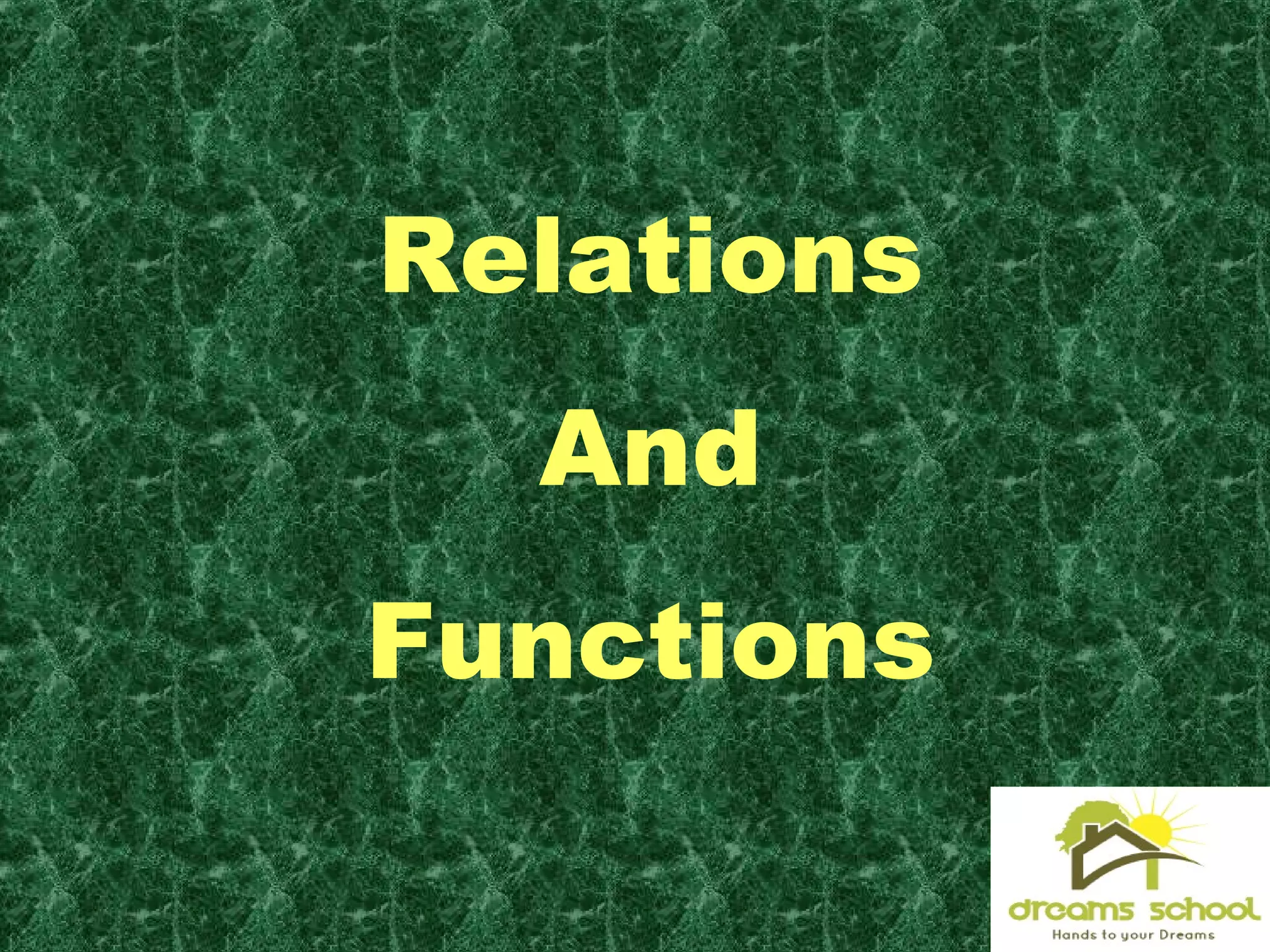 Relations and functions | PPT