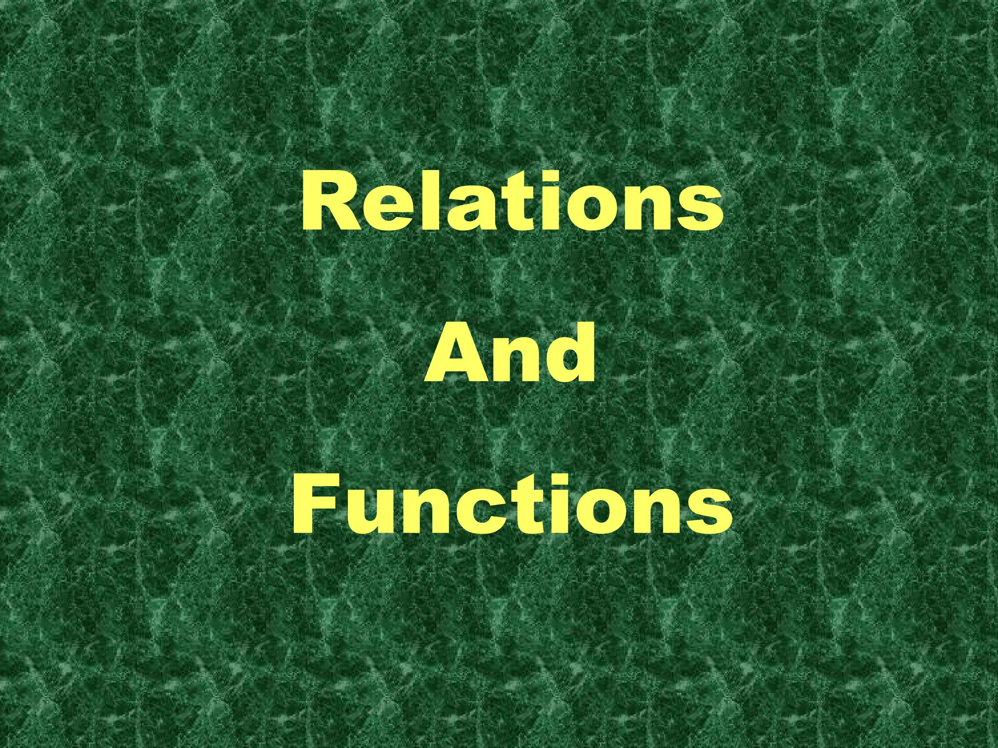 Relations and Functions for mathematics grade 8 | PPT